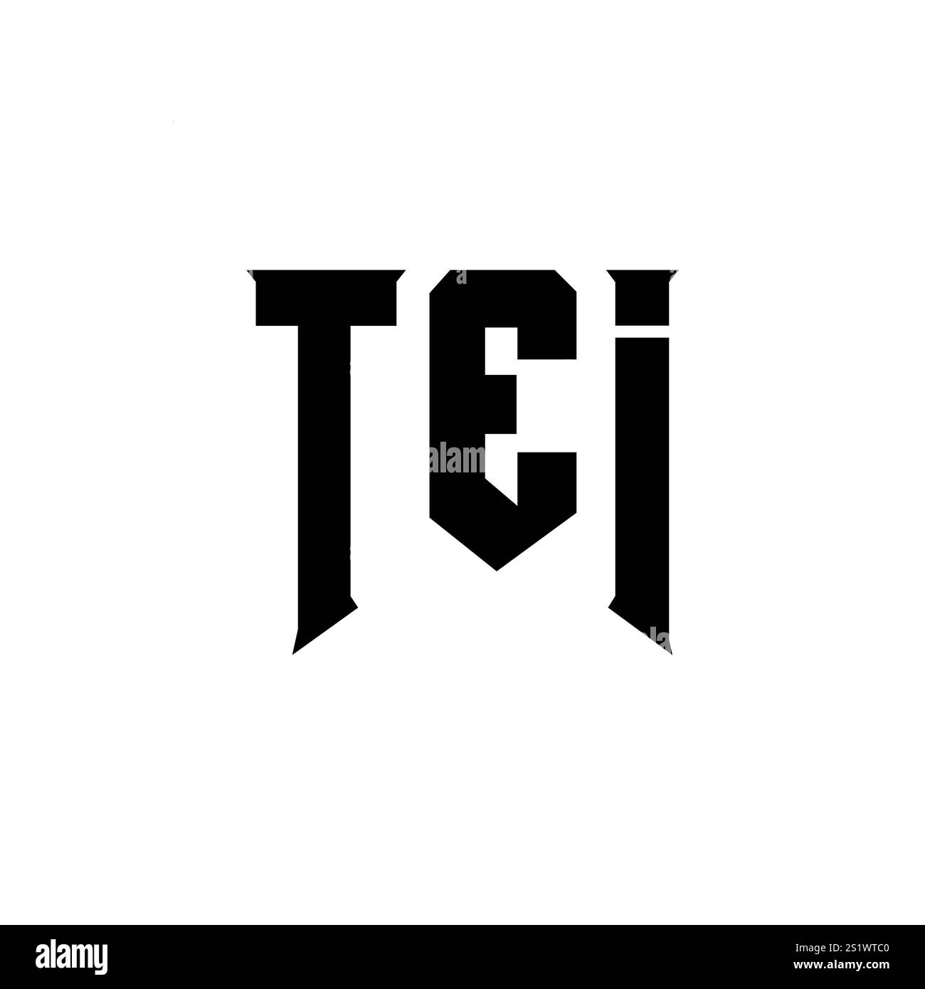 TEI letter logo design for technology company. TEI logo design black ...