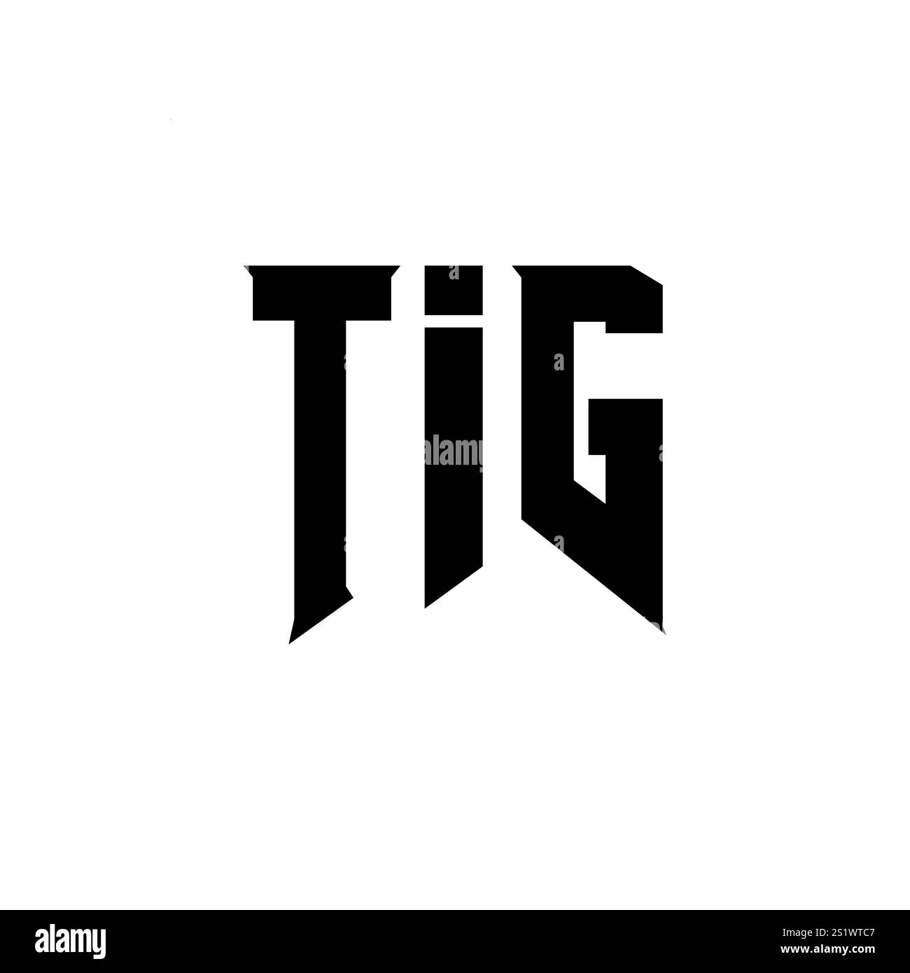 TIG letter logo design for technology company. TIG logo design black ...