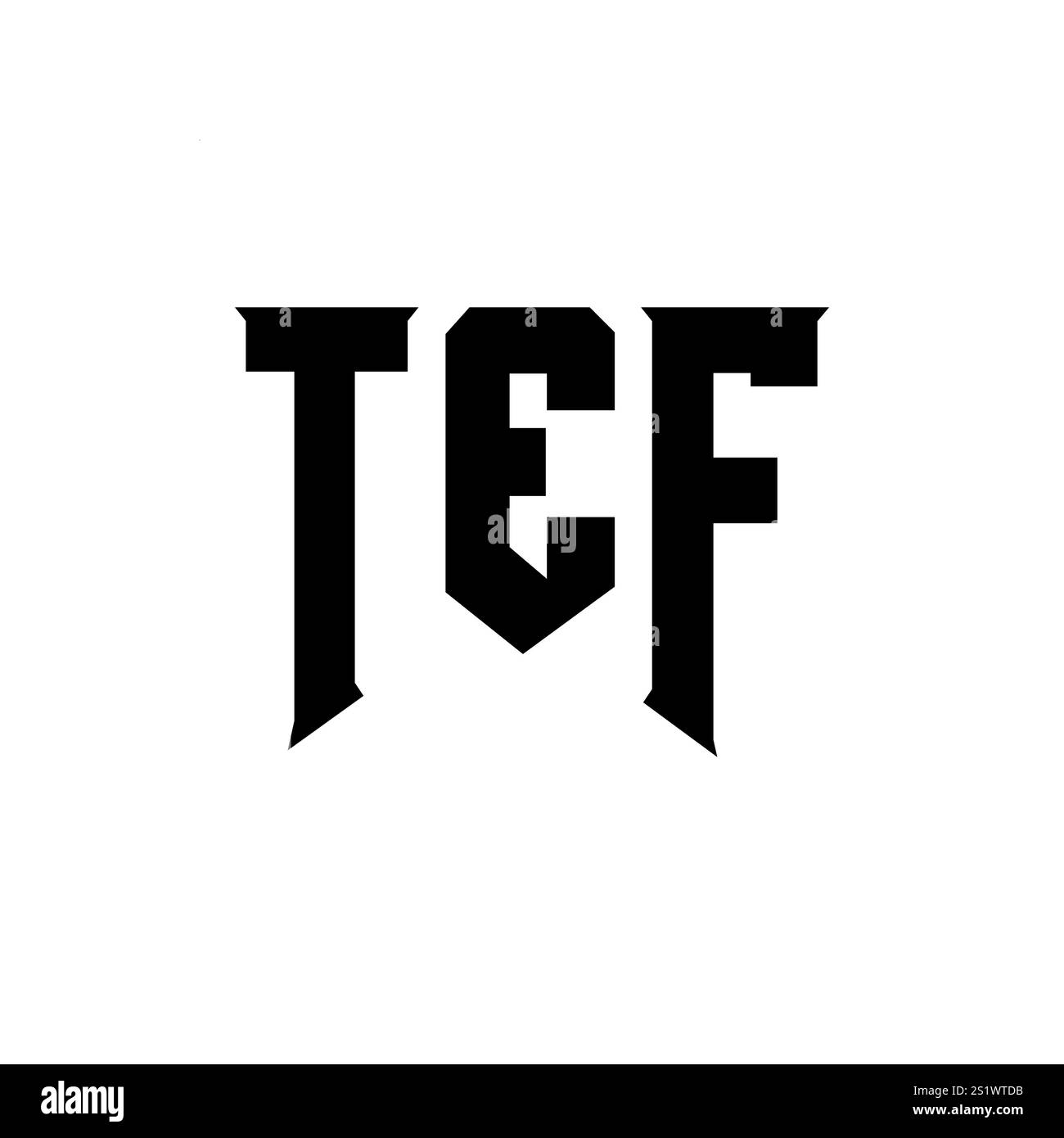 TEF letter logo design for technology company. TEF logo design black ...