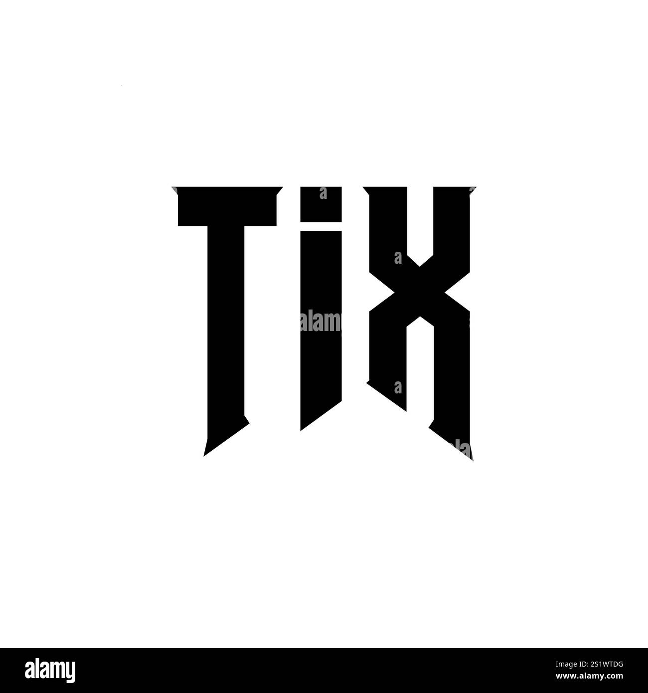 TIX letter logo design for technology company. TIX logo design black ...