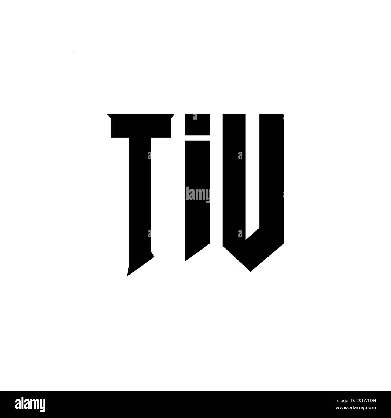 TIU letter logo design for technology company. TIU logo design black ...