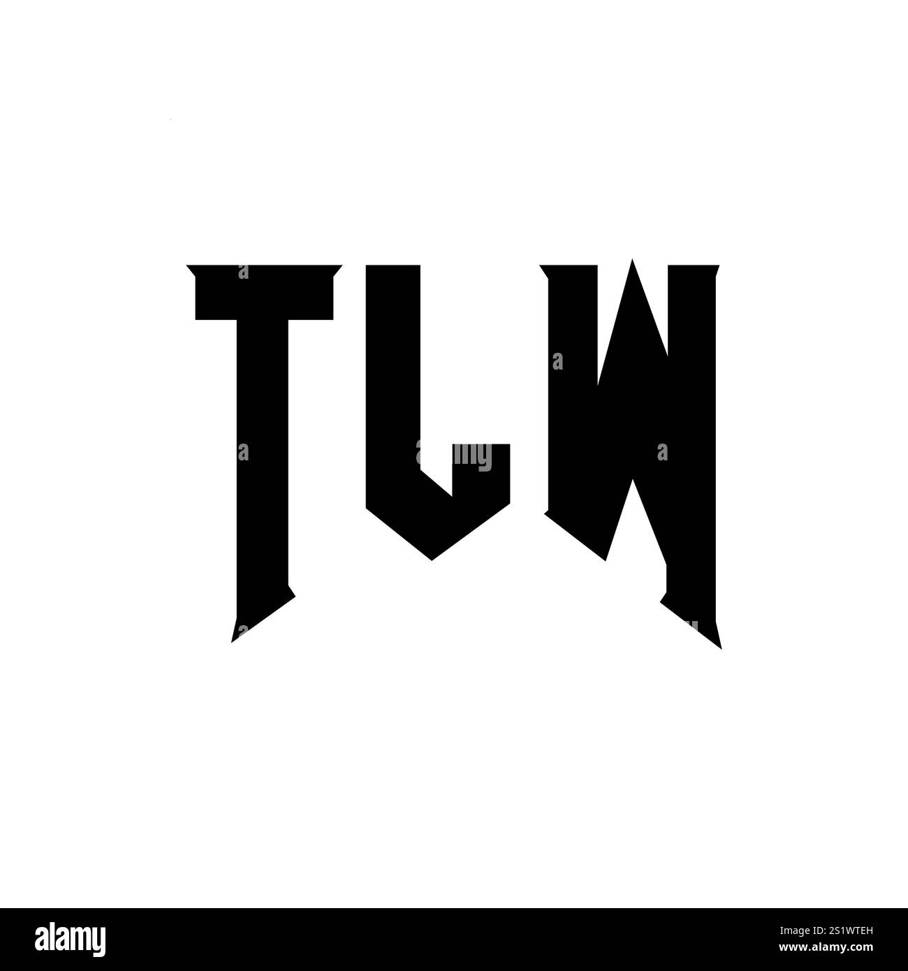 TLW letter logo design for technology company. TLW logo design black ...