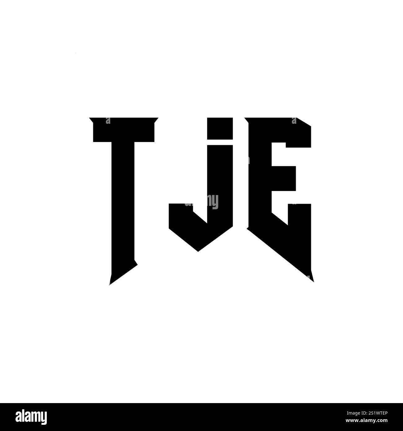 TJE letter logo design for technology company. TJE logo design black ...