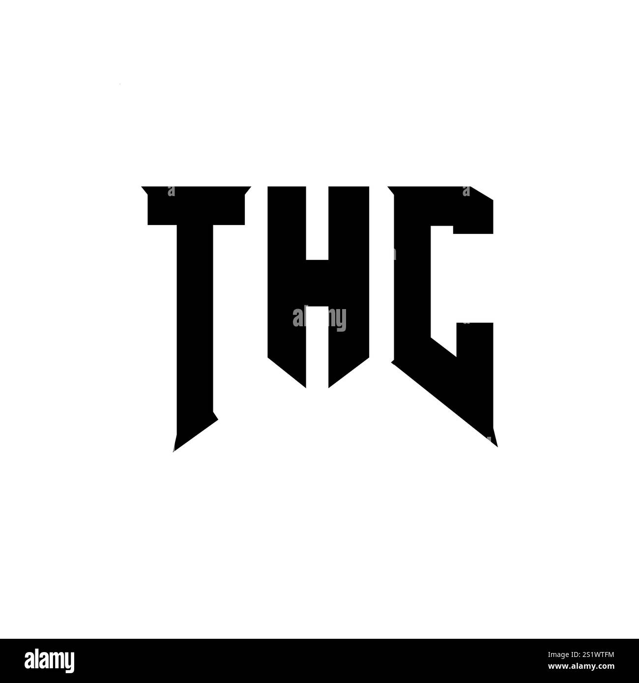 THC letter logo design for technology company. THC logo design black ...