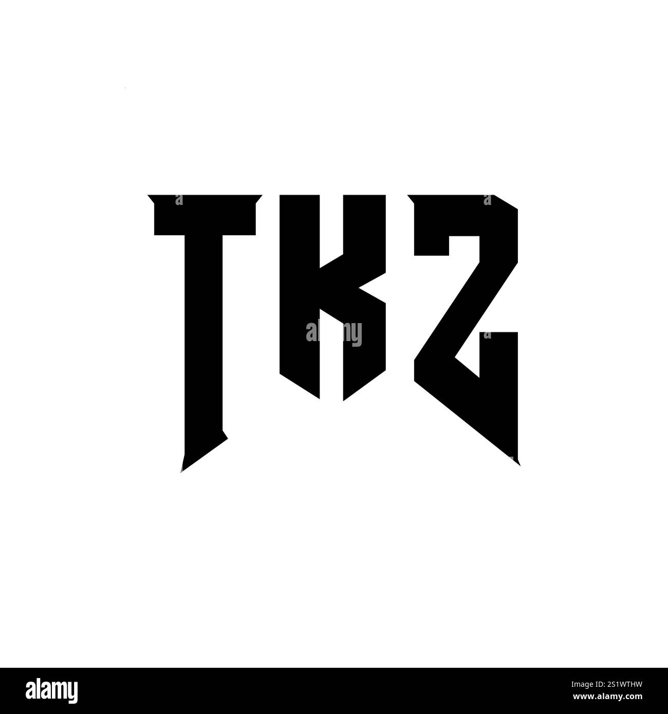 Tkz logo design Stock Vector Images - Alamy