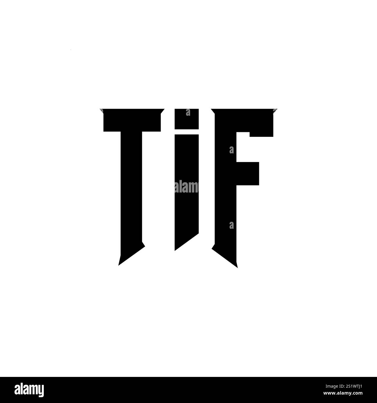 Tif logo design Black and White Stock Photos & Images - Alamy