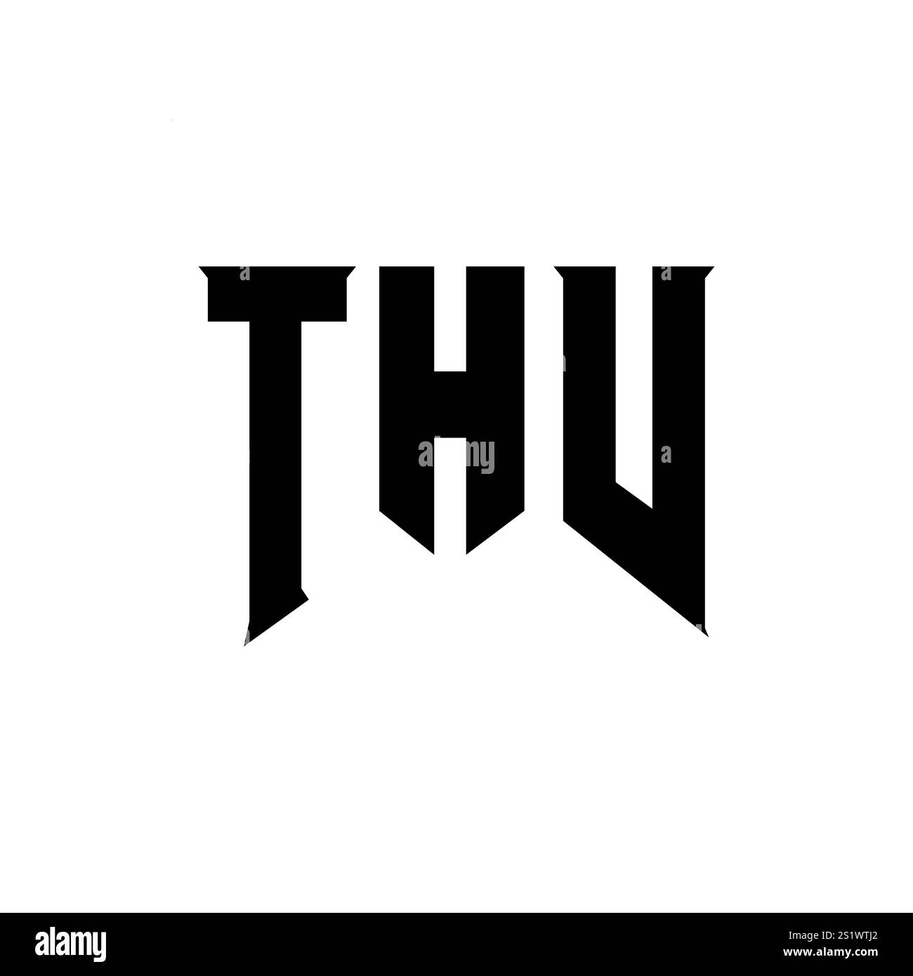 THV letter logo design for technology company. THV logo design black ...