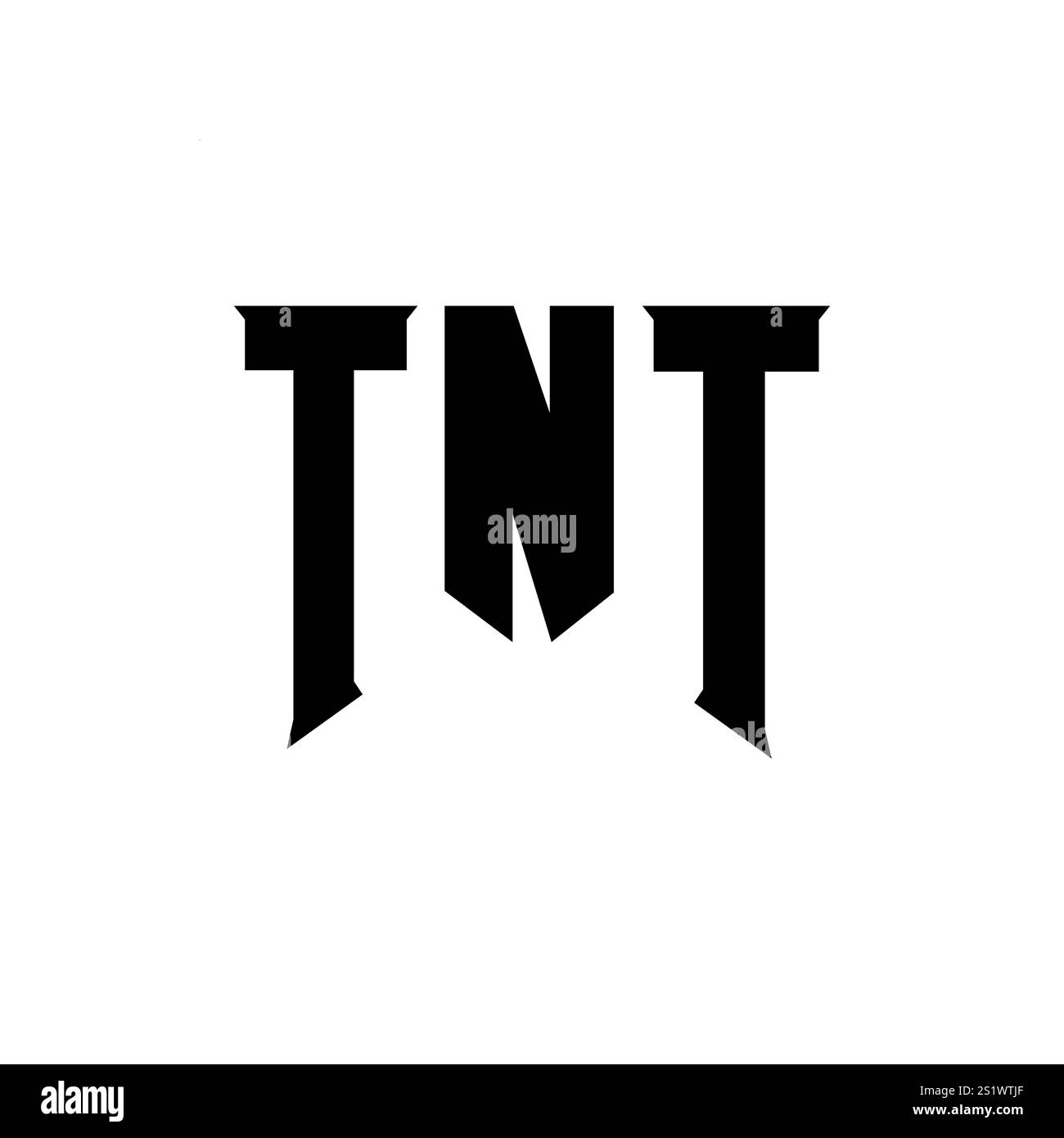 TNT letter logo design for technology company. TNT logo design black ...