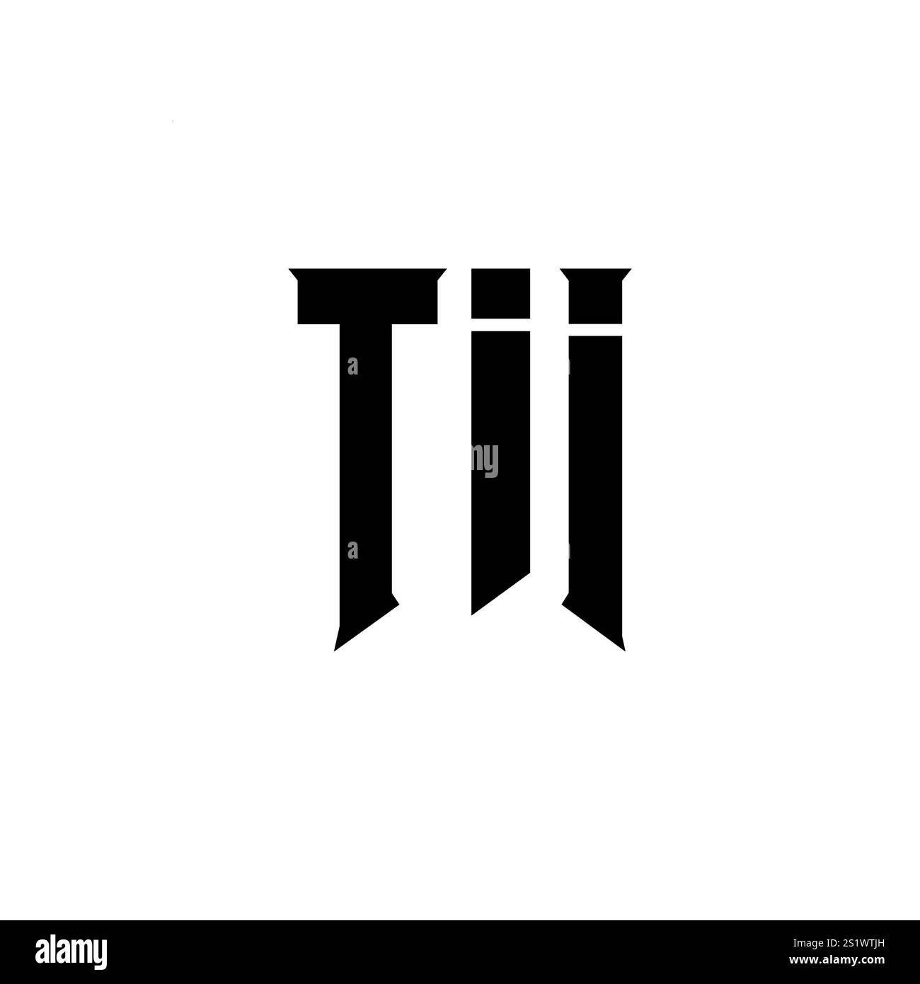 TII letter logo design for technology company. TII logo design black ...