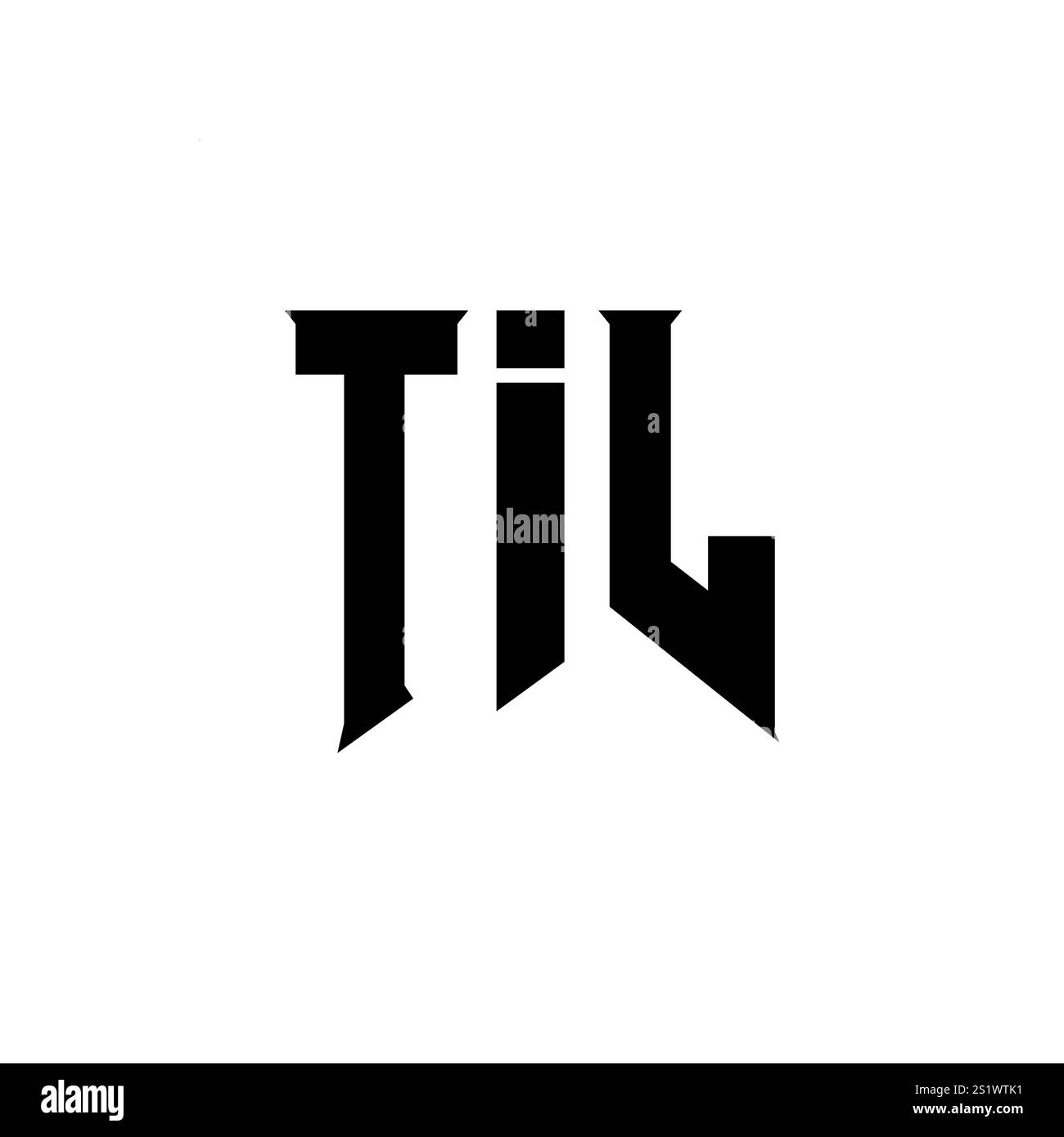 TIL letter logo design for technology company. TIL logo design black ...