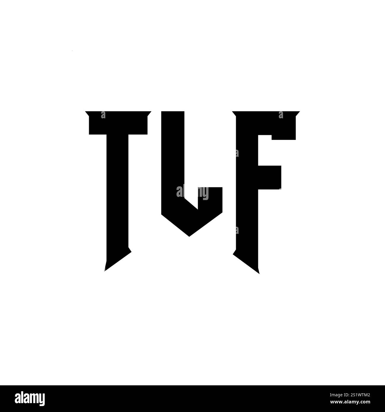 Tlf logo design Stock Vector Images - Alamy