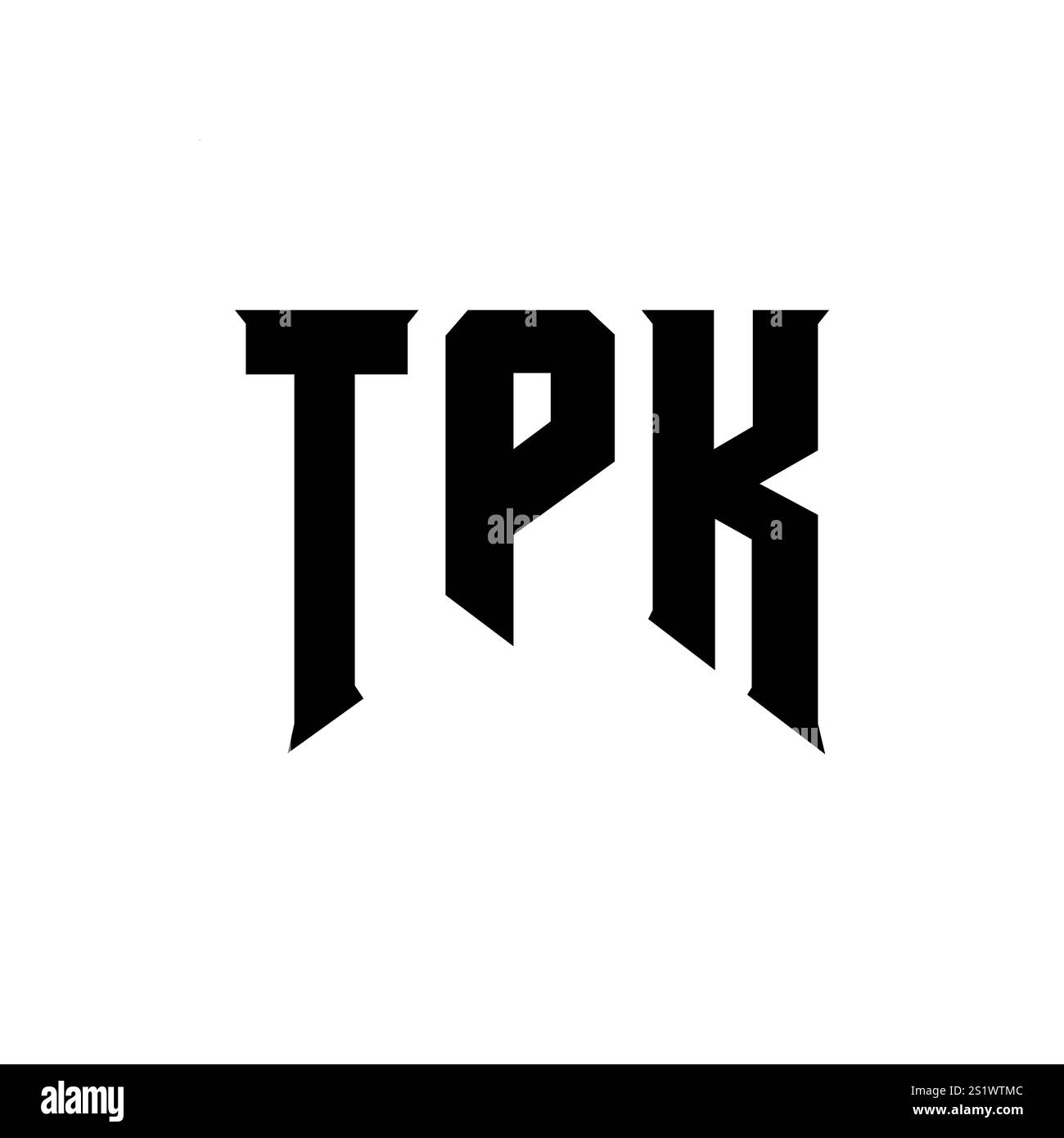 TPK letter logo design for technology company. TPK logo design black ...