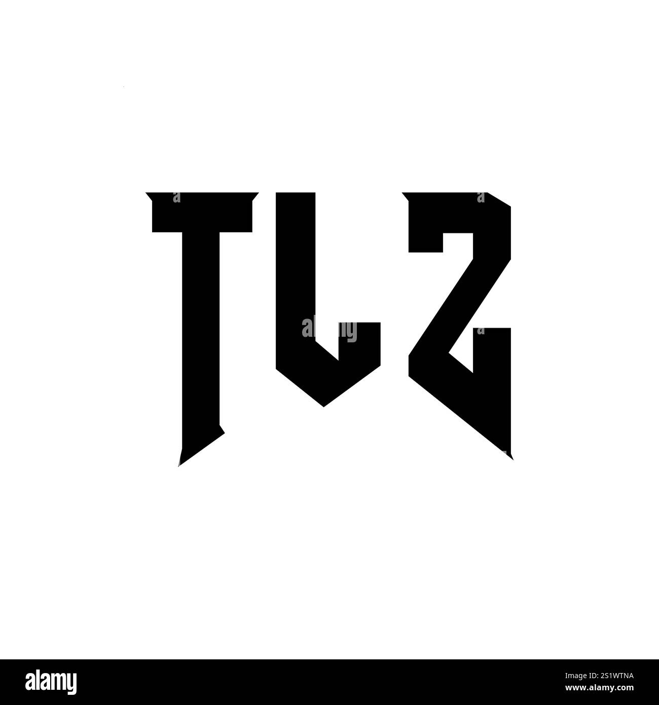 TLZ letter logo design for technology company. TLZ logo design black ...