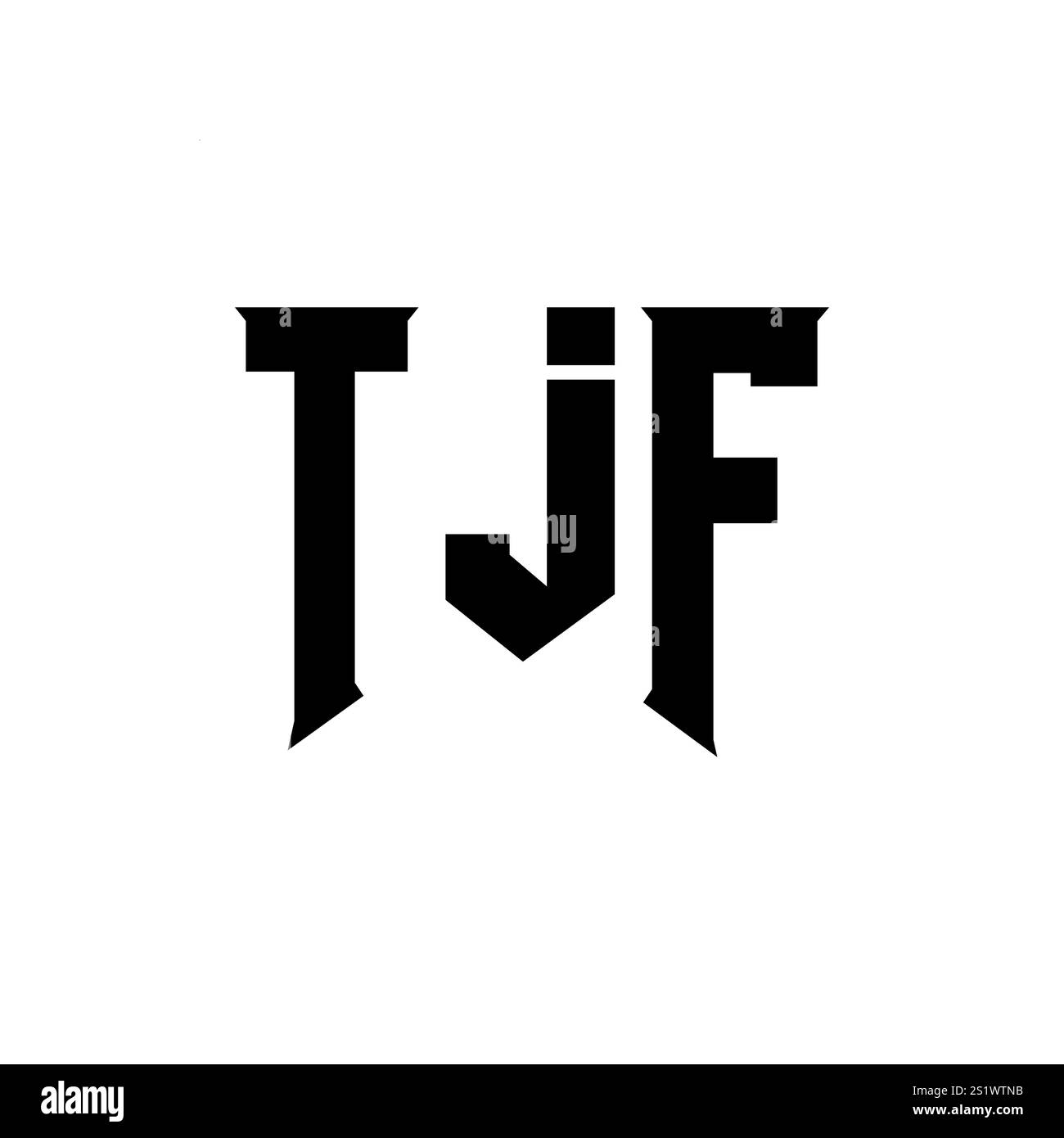 Tjf logo design hi-res stock photography and images - Alamy
