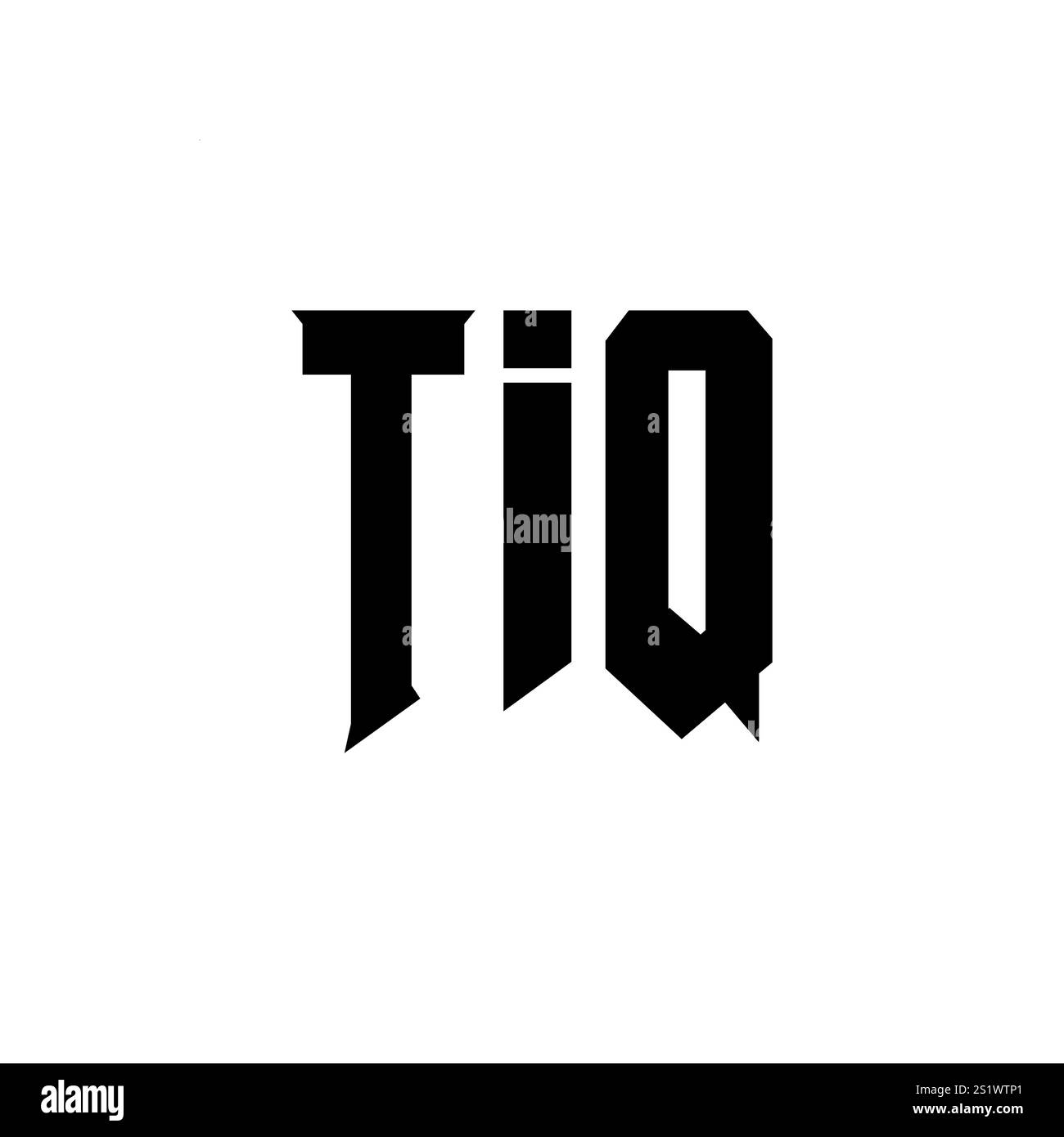 TIQ letter logo design for technology company. TIQ logo design black ...
