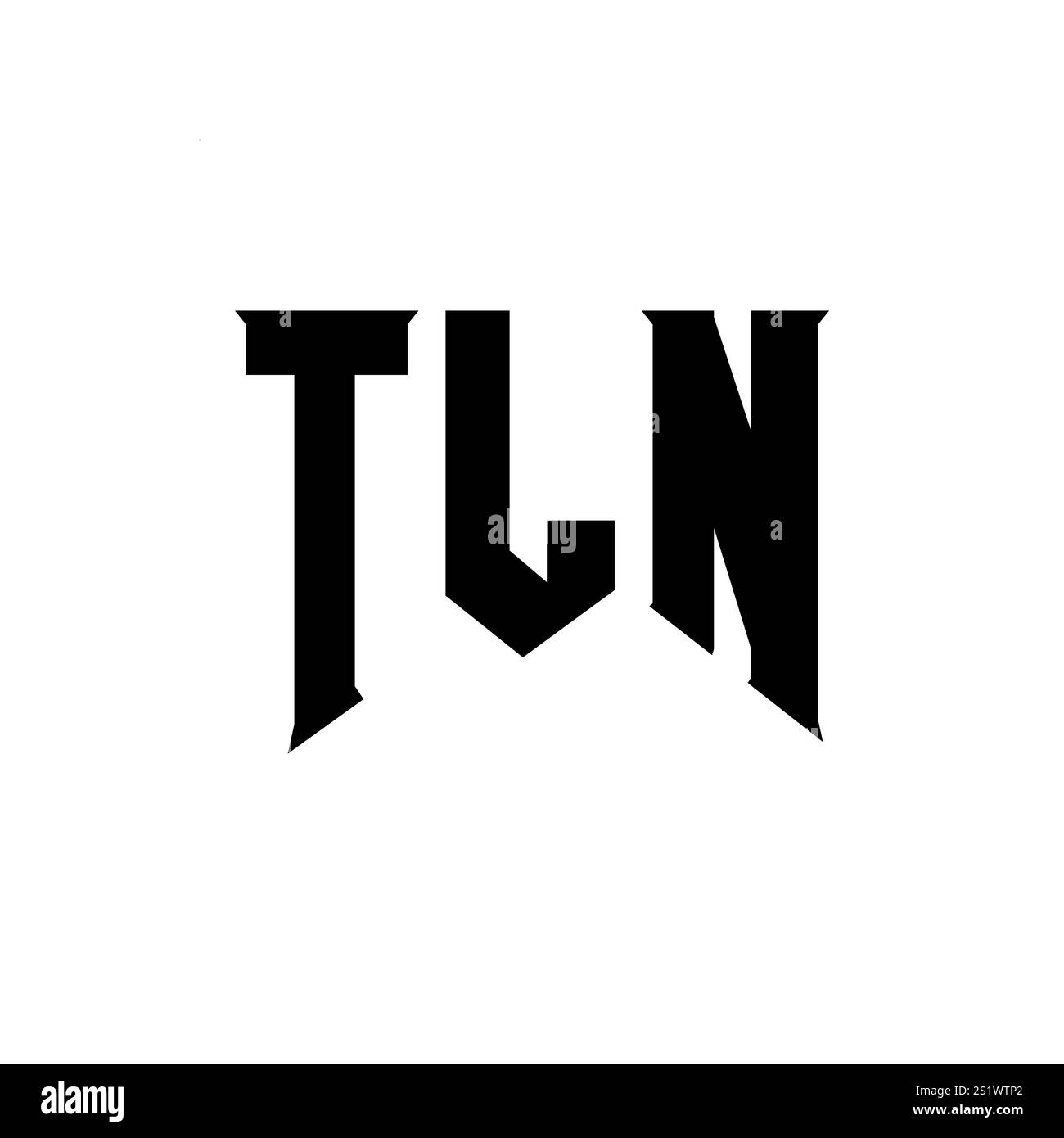 TLN letter logo design for technology company. TLN logo design black ...