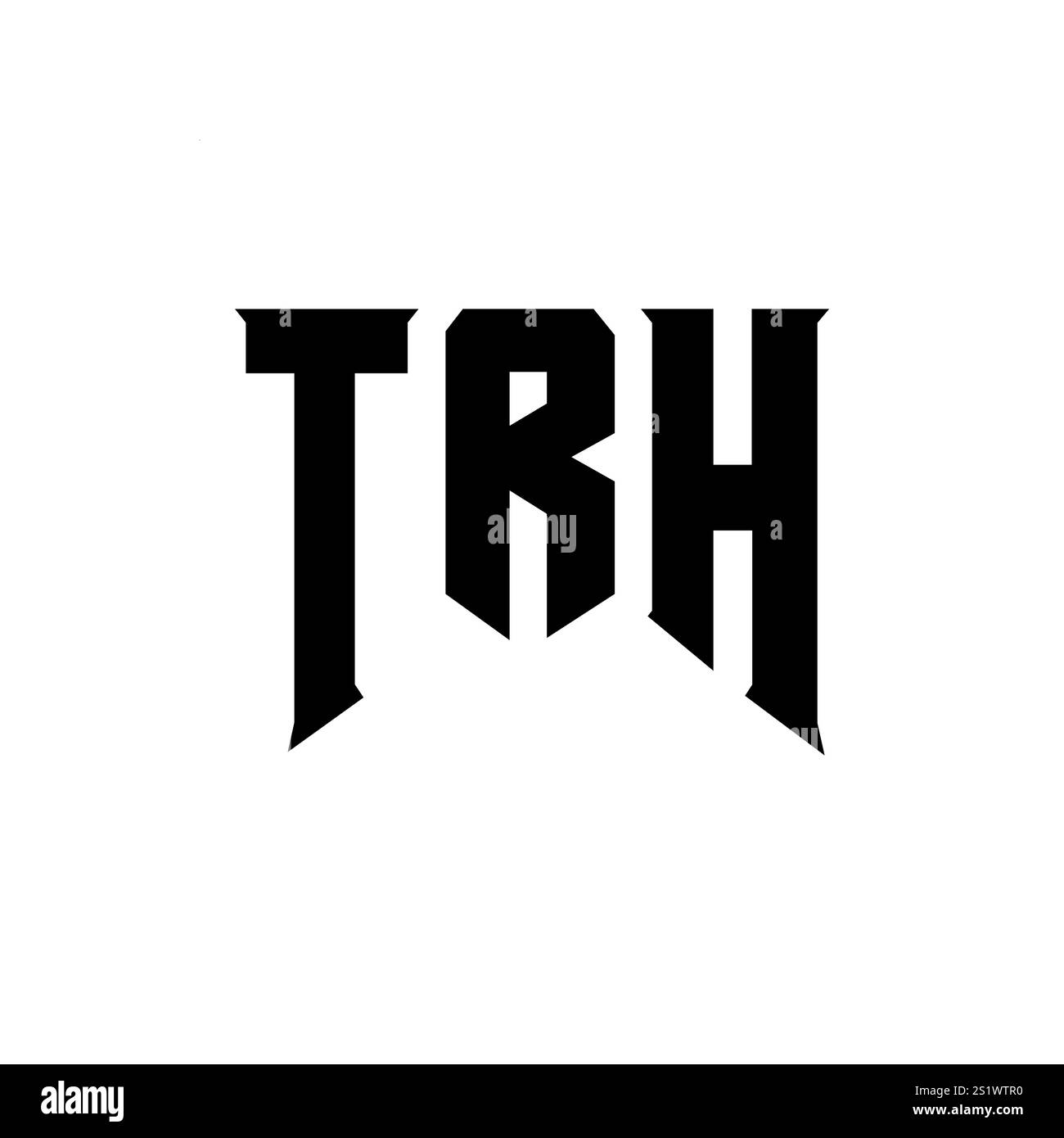 TRH letter logo design for technology company. TRH logo design black ...