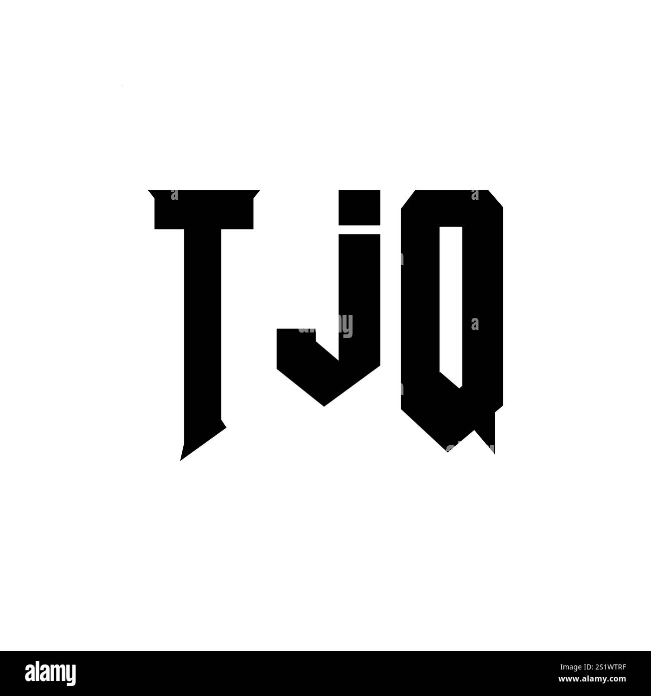 TJQ letter logo design for technology company. TJQ logo design black ...