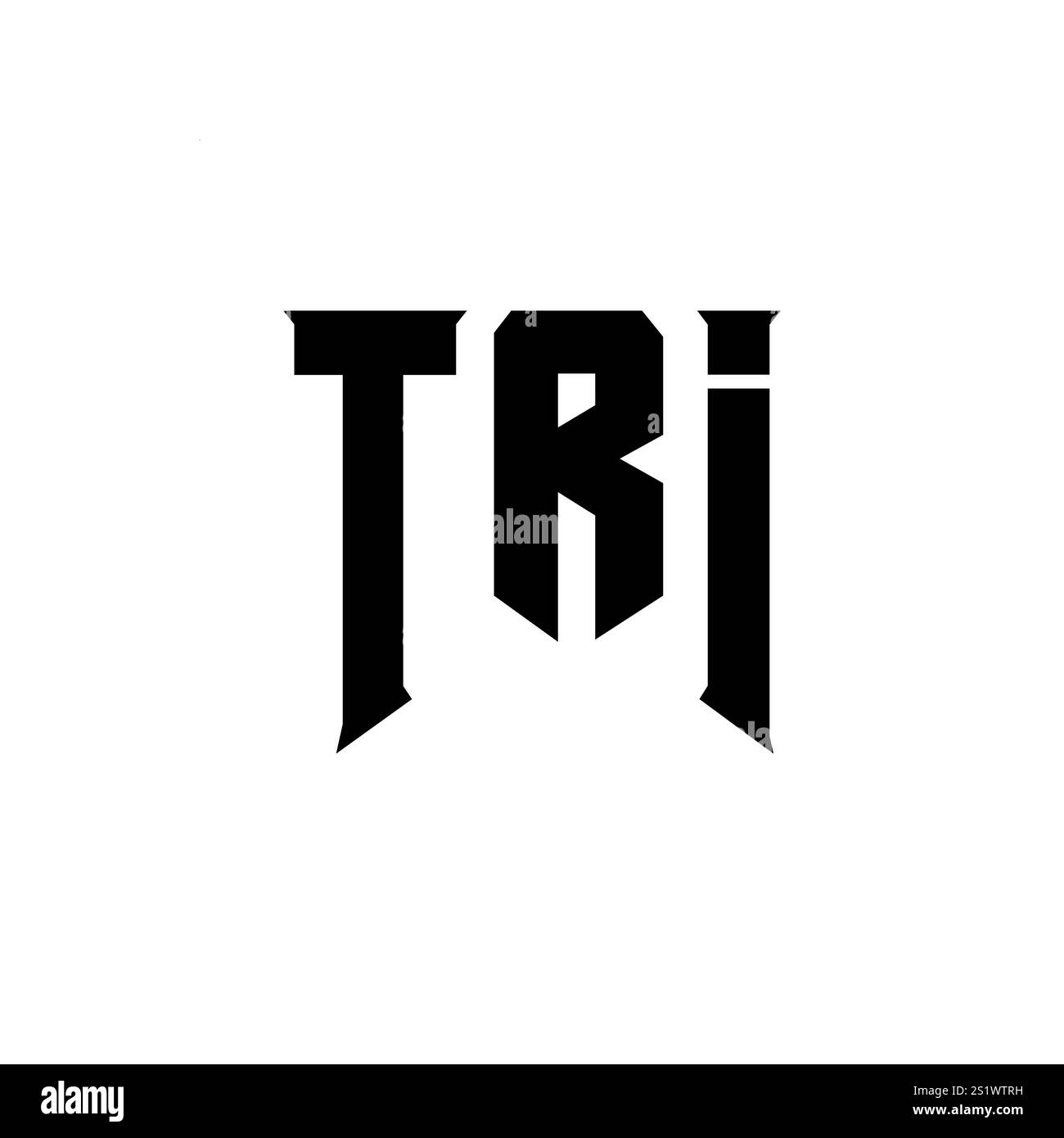 TRI letter logo design for technology company. TRI logo design black ...