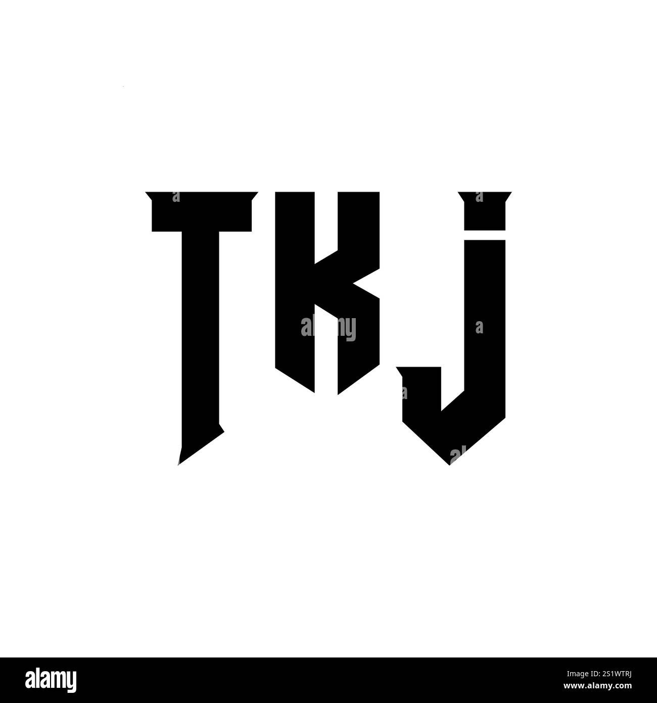 TKJ letter logo design for technology company. TKJ logo design black ...