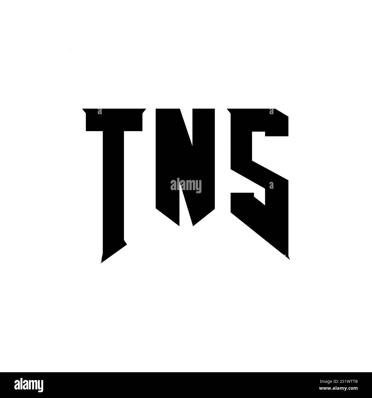 TNS letter logo design for technology company. TNS logo design black ...