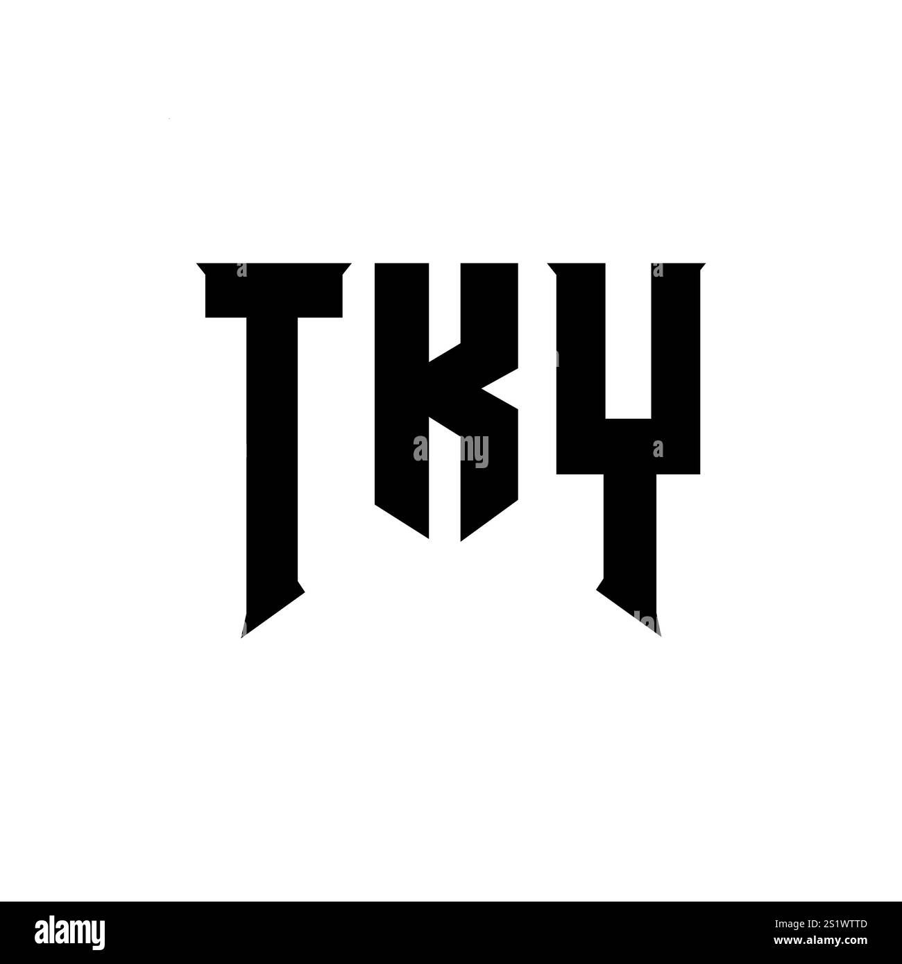 TKY letter logo design for technology company. TKY logo design black ...