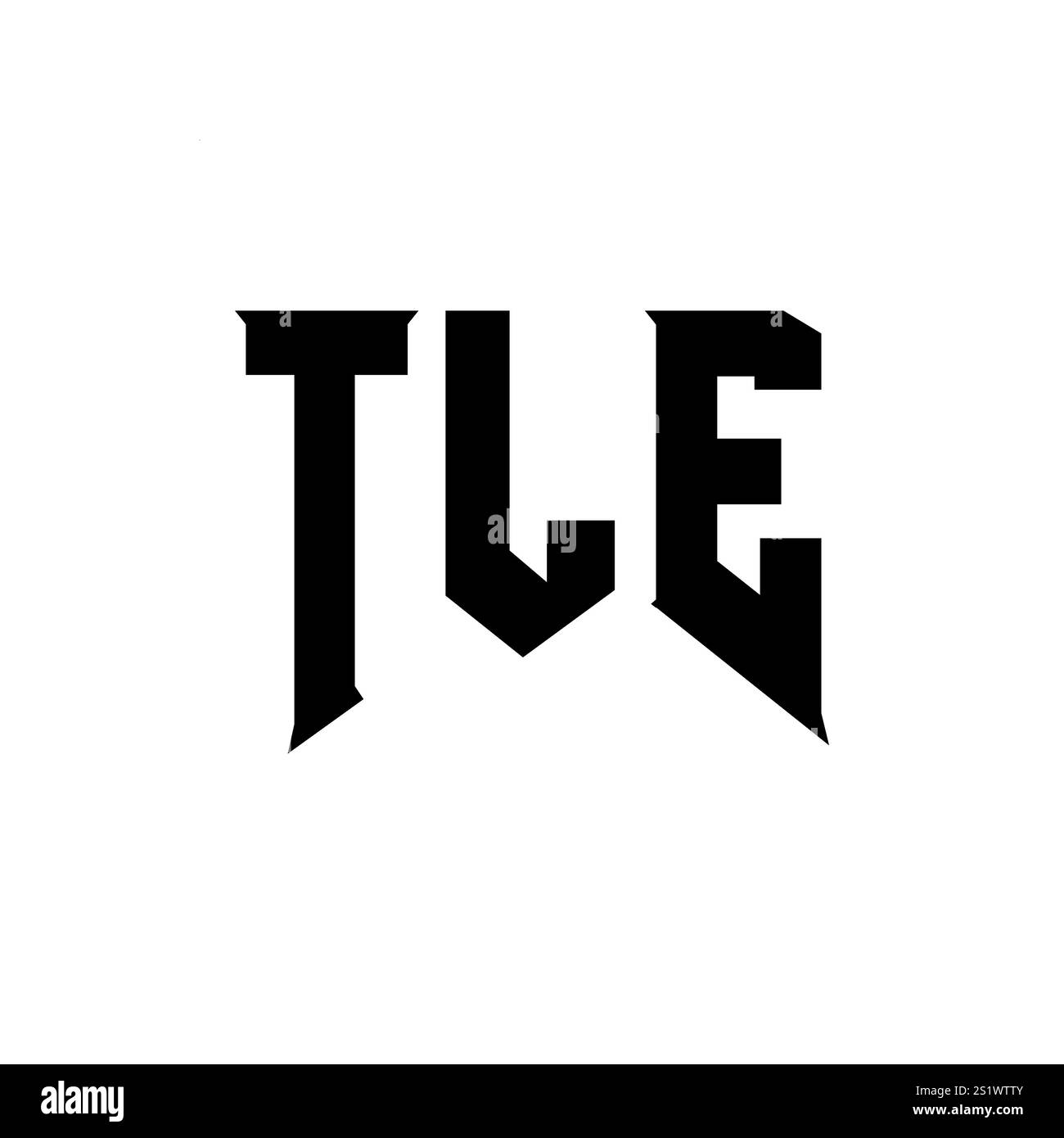 TLE letter logo design for technology company. TLE logo design black ...
