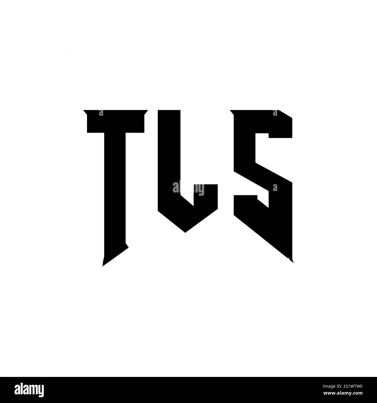 TLS letter logo design for technology company. TLS logo design black ...