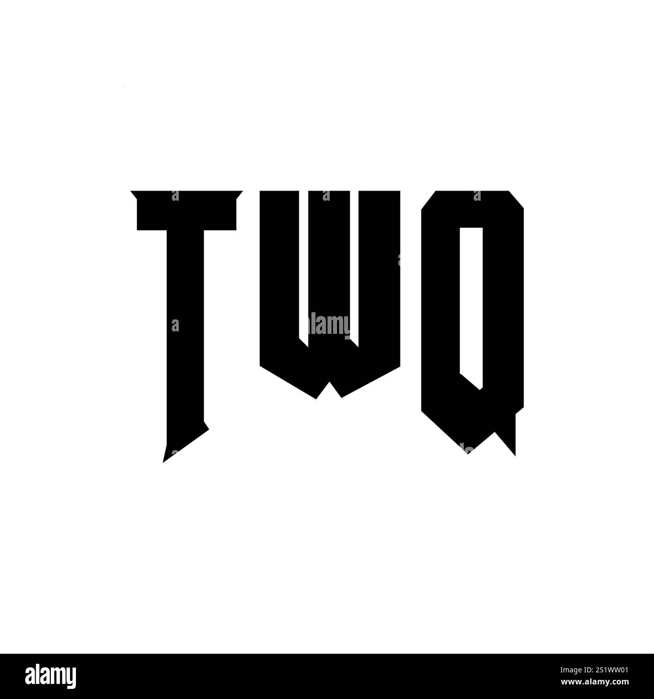 TWQ letter logo design for technology company. TWQ logo design black ...