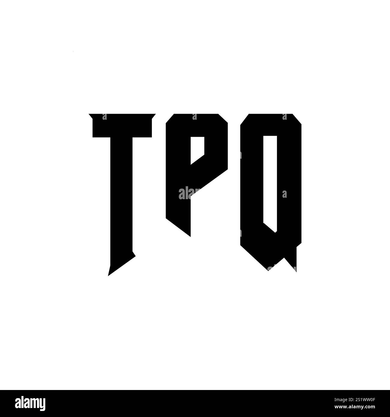 TPQ letter logo design for technology company. TPQ logo design black ...