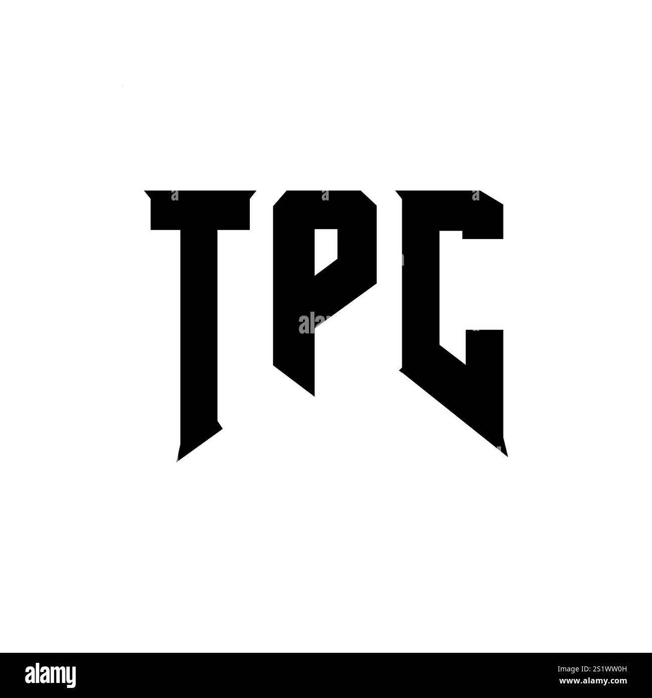 TPC letter logo design for technology company. TPC logo design black and white color combination ...