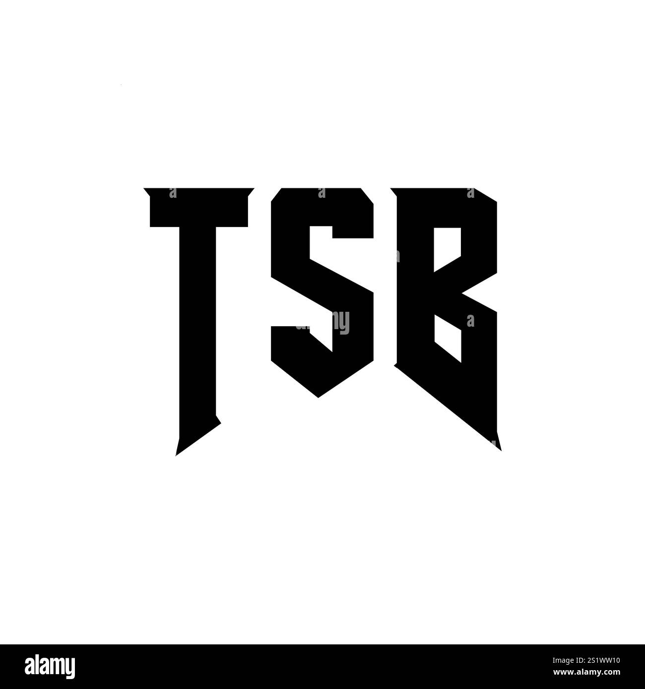 TSB letter logo design for technology company. TSB logo design black ...
