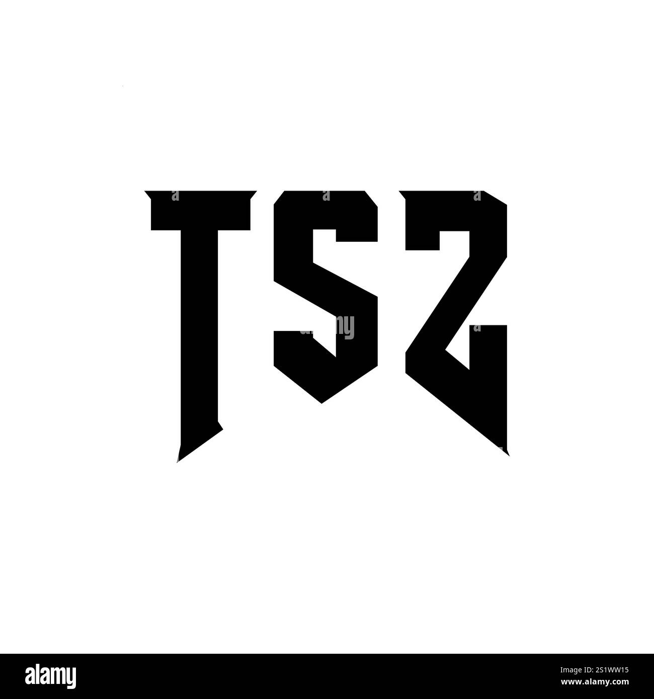 TSZ letter logo design for technology company. TSZ logo design black ...
