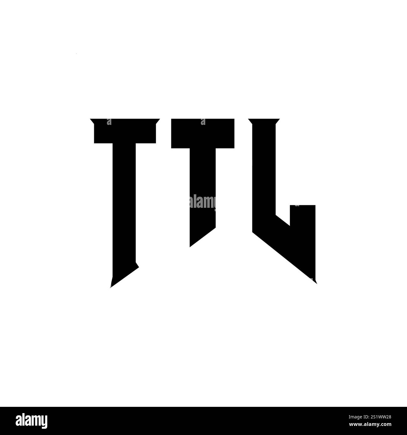 TTL letter logo design for technology company. TTL logo design black ...