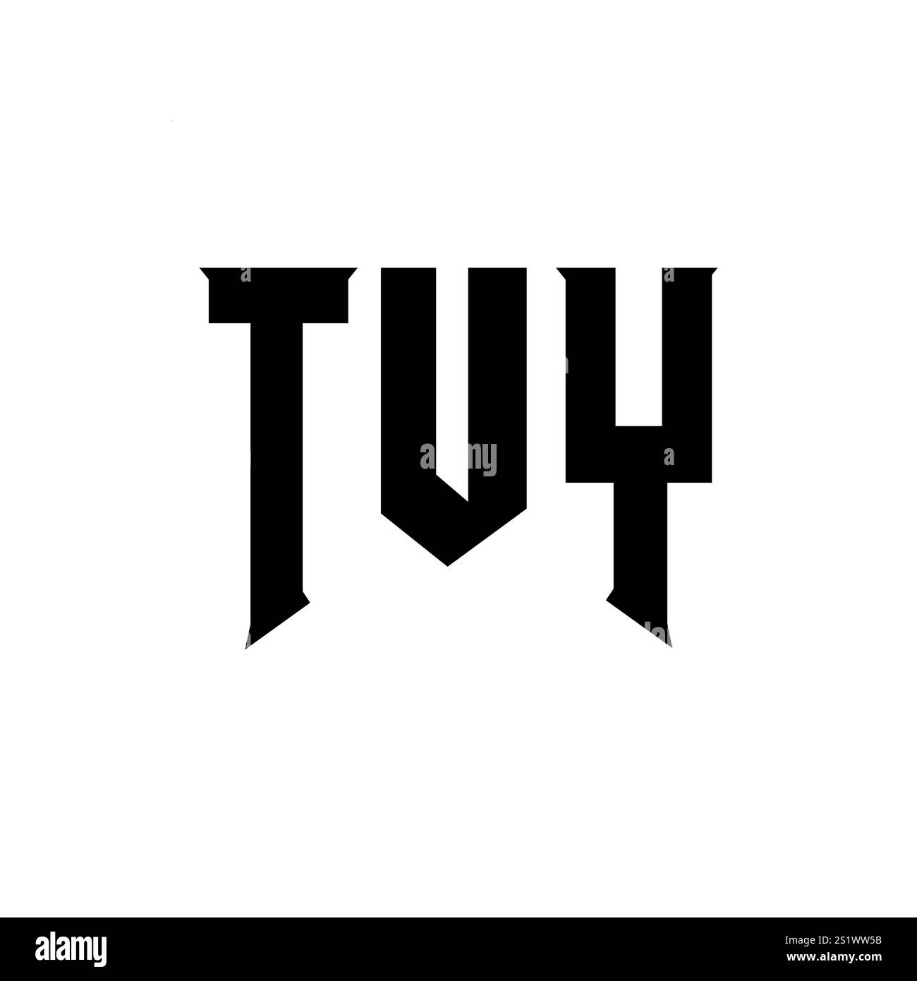 TUY letter logo design for technology company. TUY logo design black ...