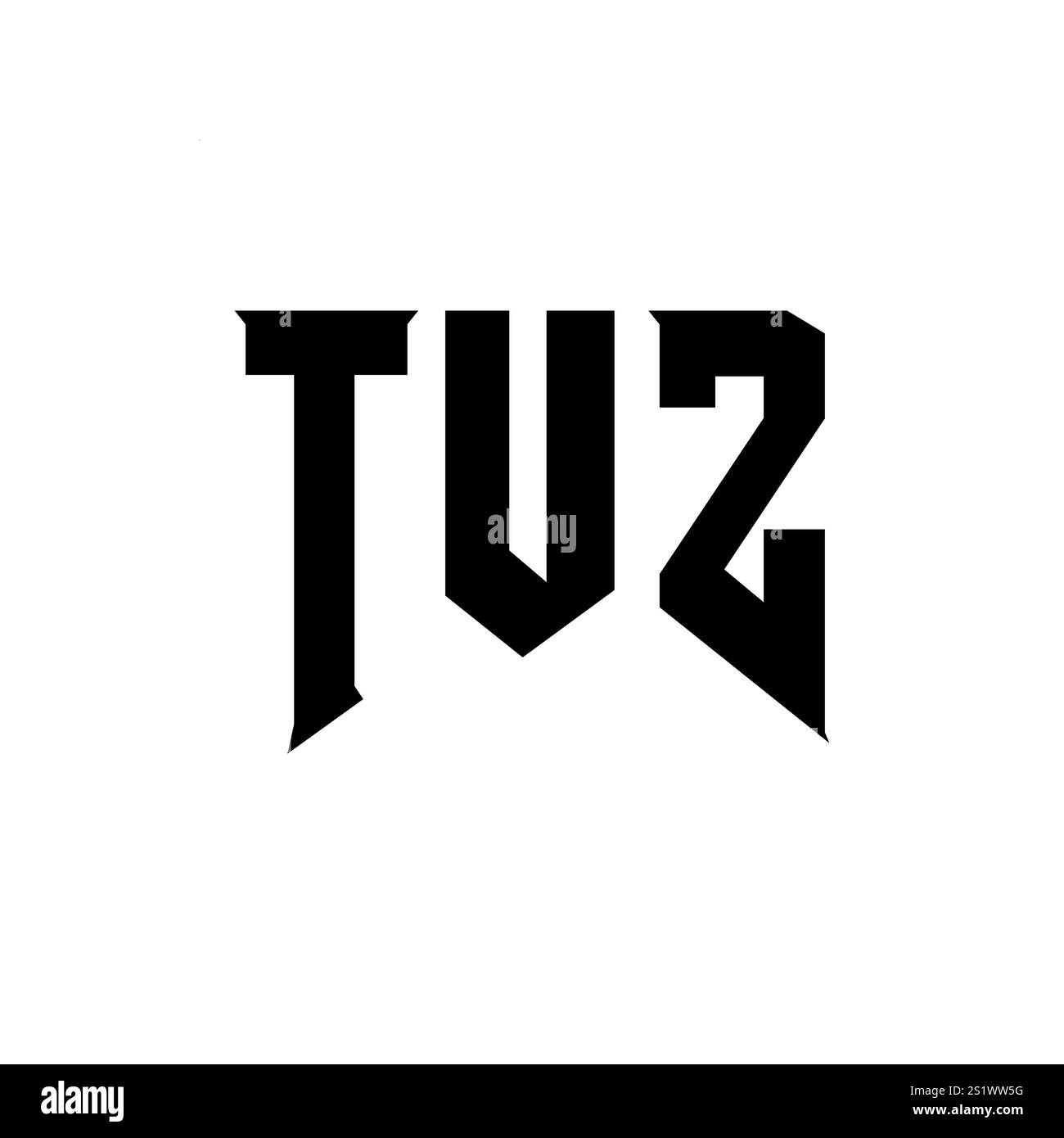 TUZ letter logo design for technology company. TUZ logo design black ...