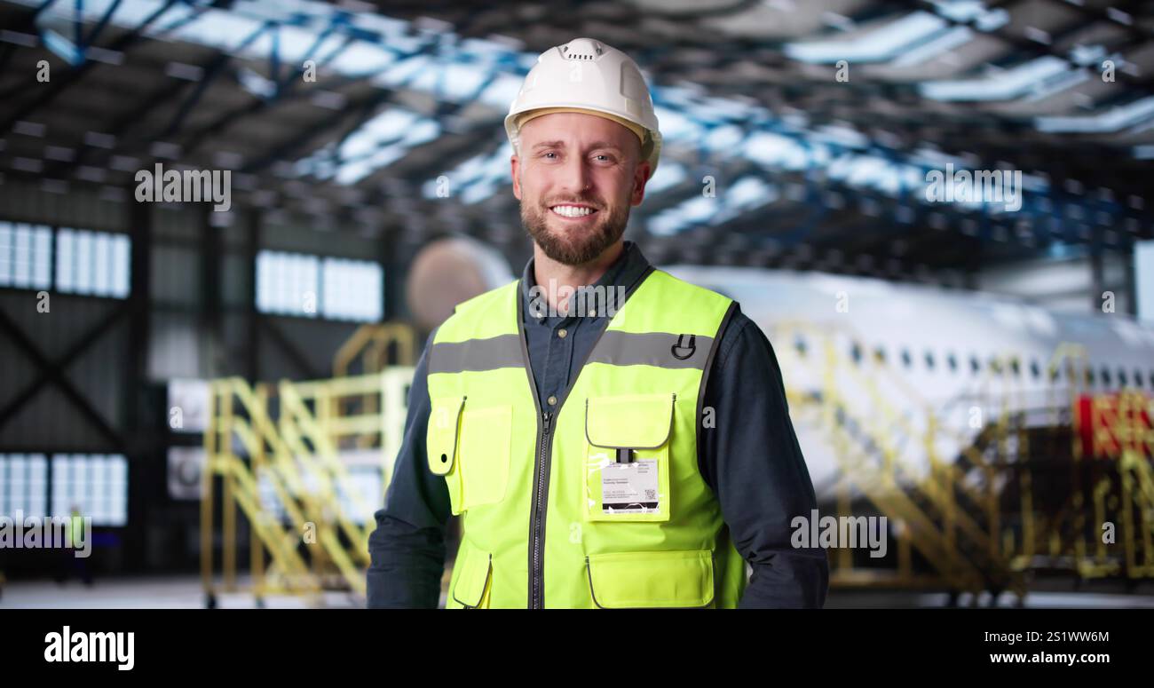 Aircraft Maintenance Engineer Man. Aerospace Aviation Repair Stock ...