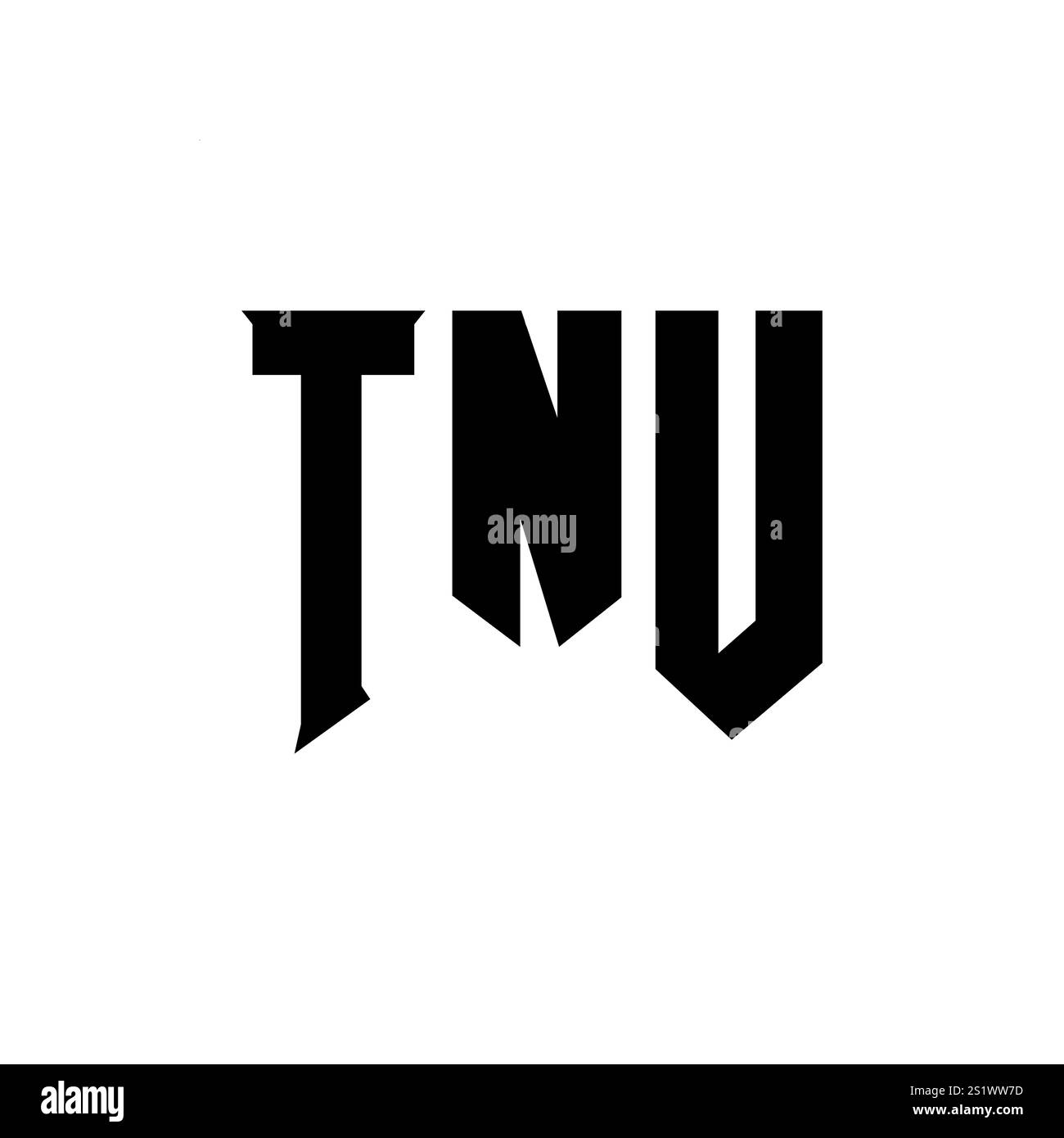 TNU letter logo design for technology company. TNU logo design black ...