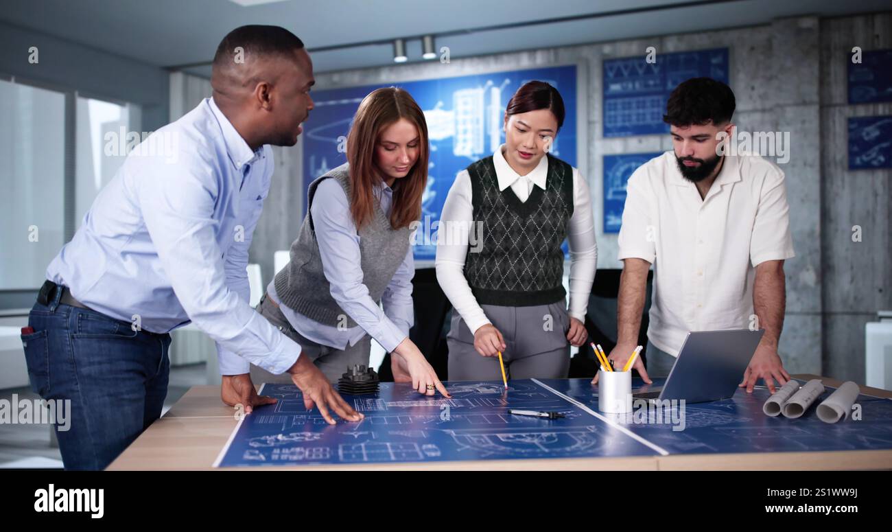 Mechanical Part Design Blueprint. Technical Document Paper Stock Photo ...