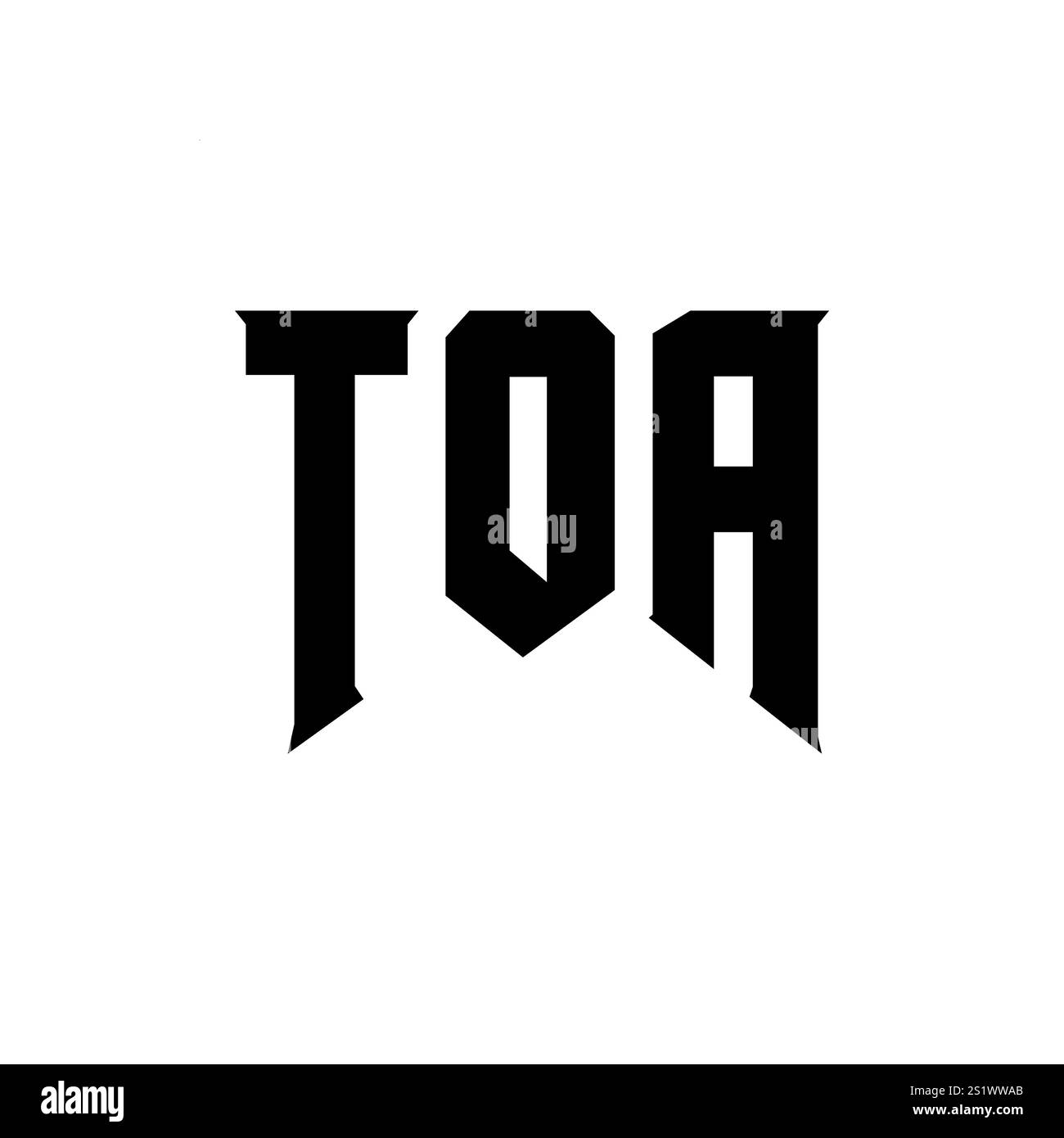 TOA letter logo design for technology company. TOA logo design black ...