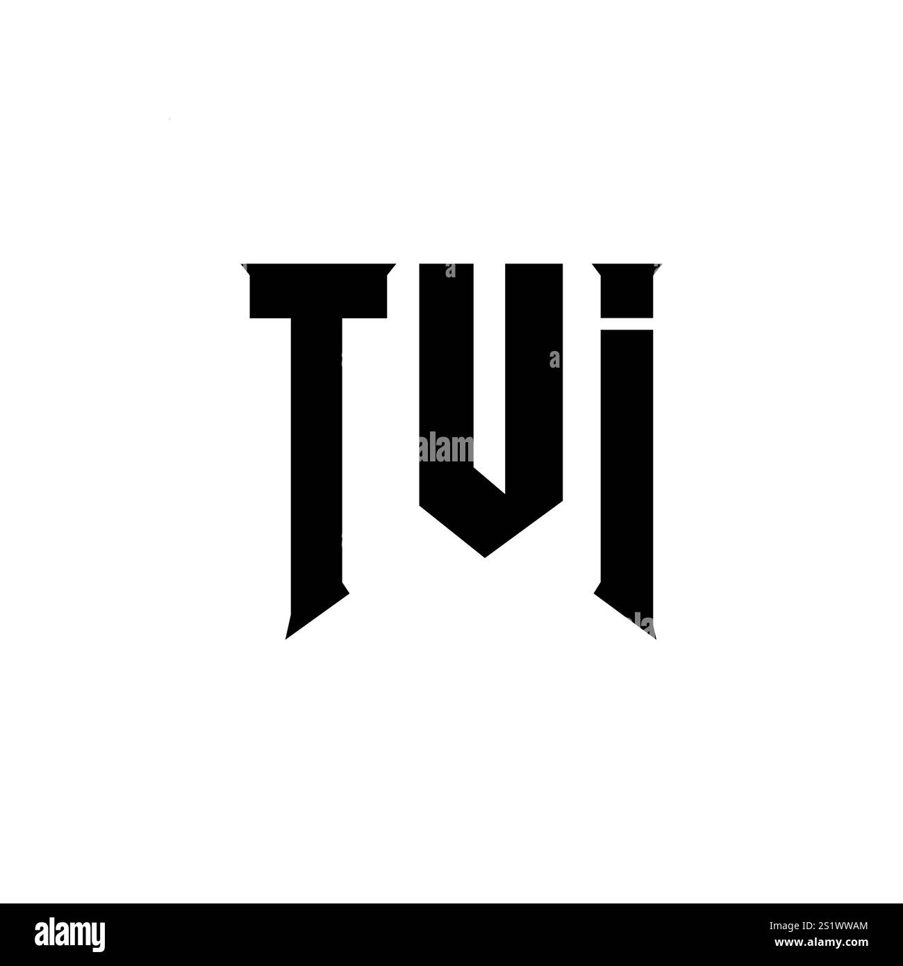 TUI letter logo design for technology company. TUI logo design black ...