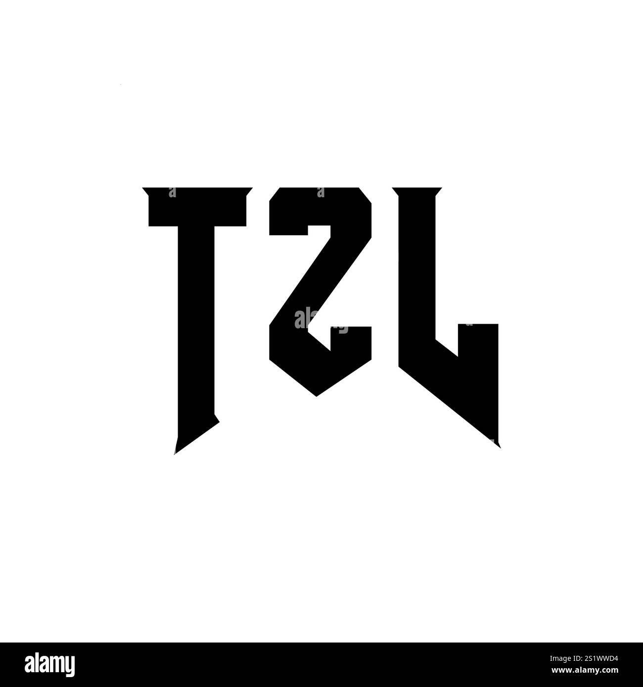 Tzl logo design Black and White Stock Photos & Images - Alamy