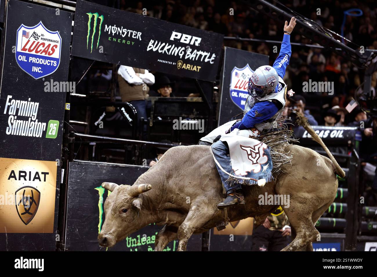 New York, USA. 04th Jan, 2025. Mauricio Gulla Moreira rides during PBR ...