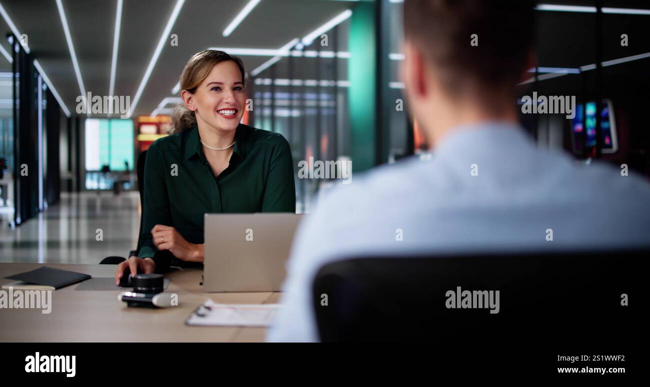 Disciplinary Meeting Or Interview Fail In Office Stock Photo - Alamy