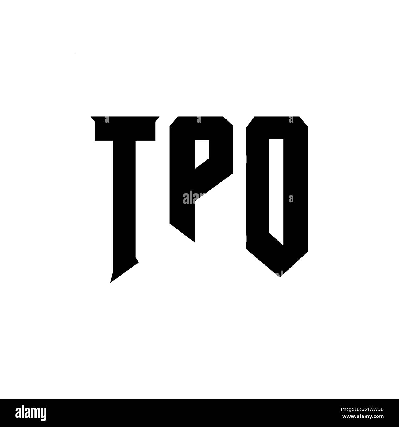 TPO letter logo design for technology company. TPO logo design black ...