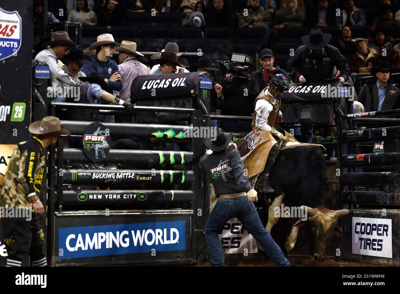 New York, USA. 04th Jan, 2025. Kaiden Loud rides during PBR's Unleash ...