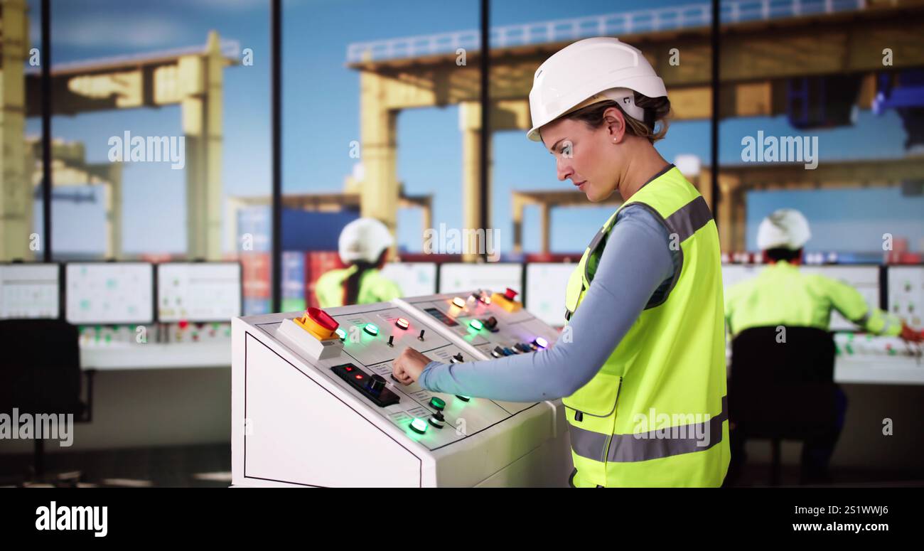 Cargo Trade Handling And Management. Delivery Business Stock Photo - Alamy