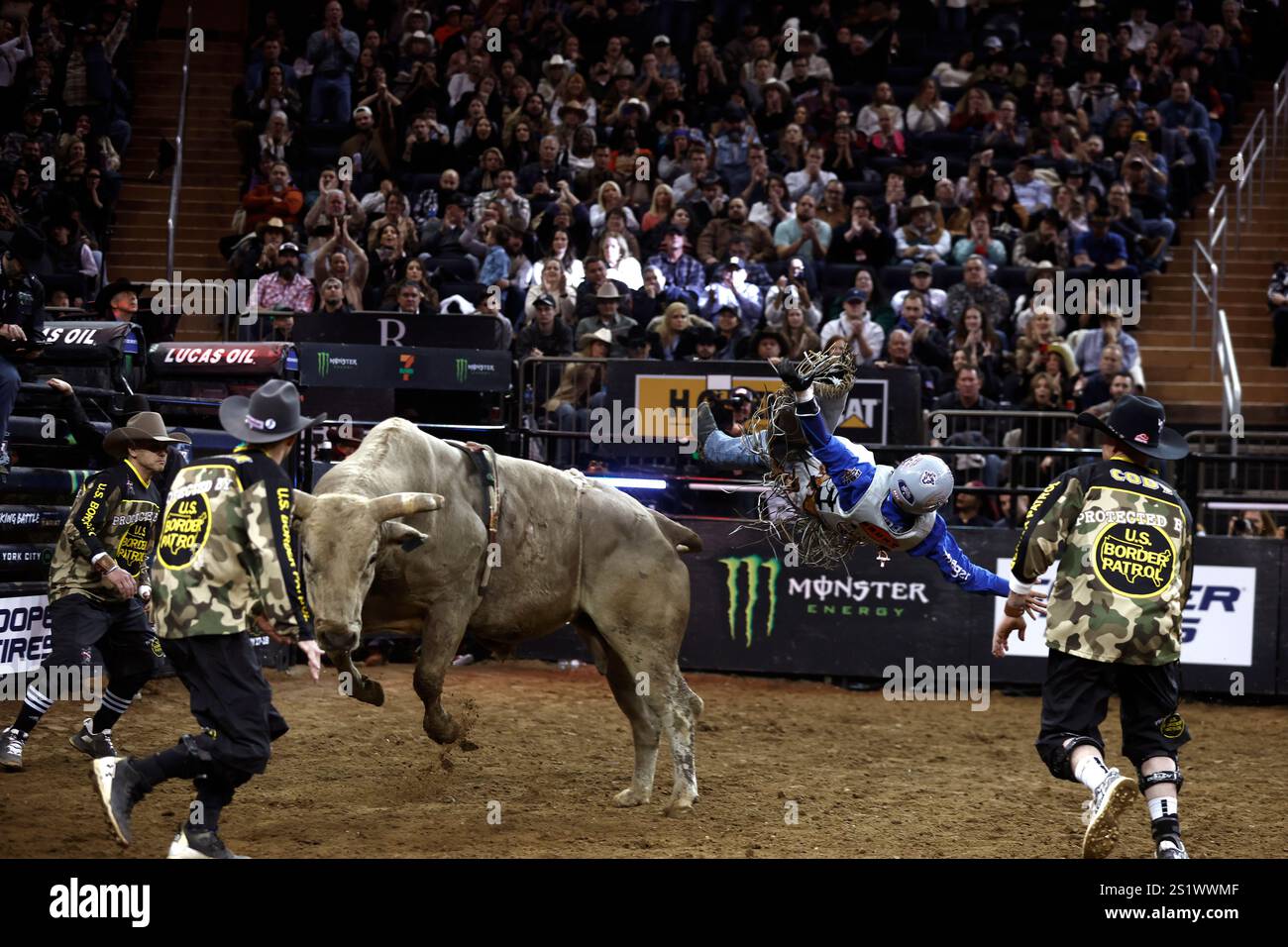 New York, USA. 04th Jan, 2025. Mauricio Gulla Moreira rides during PBR ...