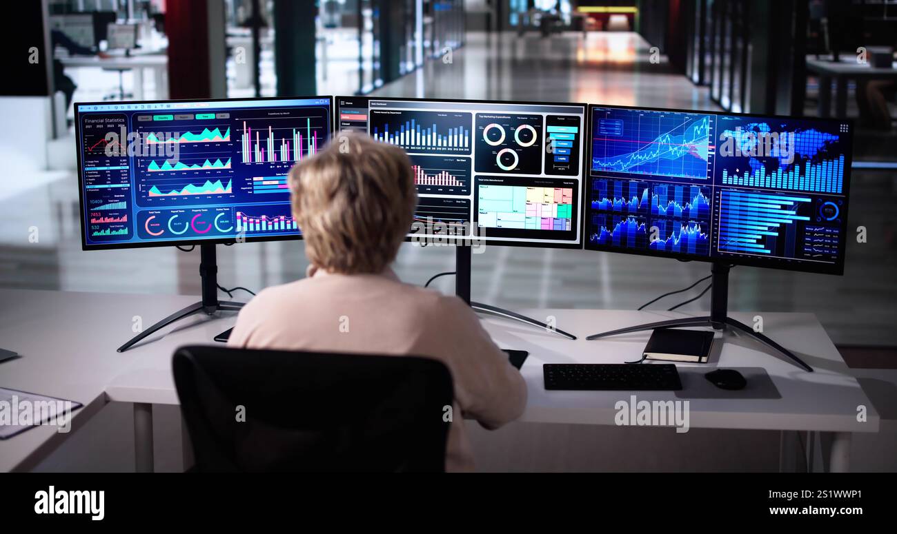 Business Data Analytics Dashboard And KPI Performance Stock Photo - Alamy