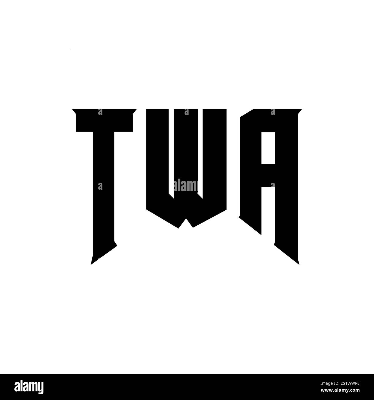 TWA letter logo design for technology company. TWA logo design black ...